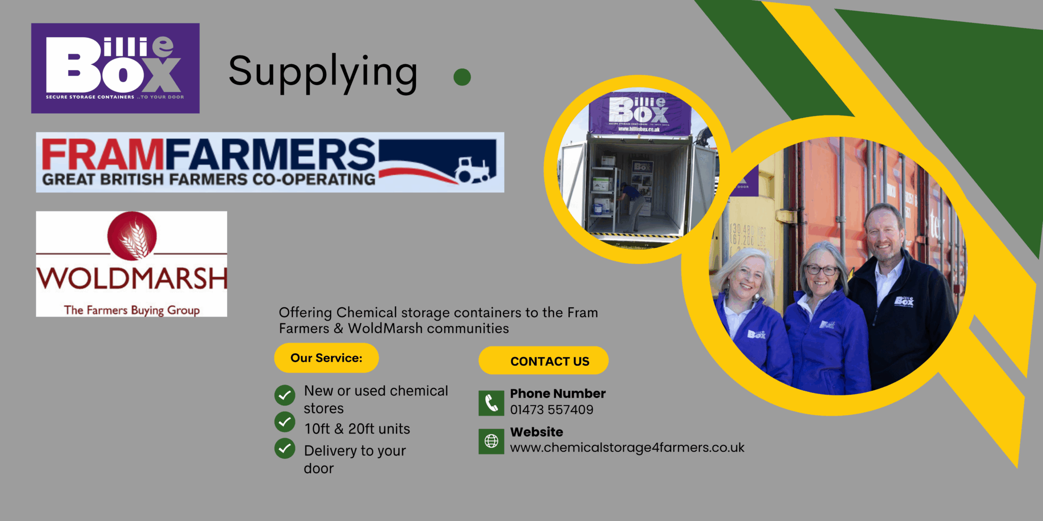 Chemical storage or Chemical stores for Farmers